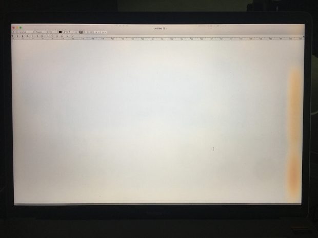 Macbook Pro Screen Discoloration/Spots (15" 2017 Touch Bar)